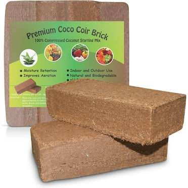 ZeeDix 4 Pcs Coco Coir Chips, Coco Chips Bricks Growing Medium for ...