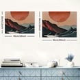 Acheng Framed Set Desert Dusk and Dawn Southwestern Landscape with ...