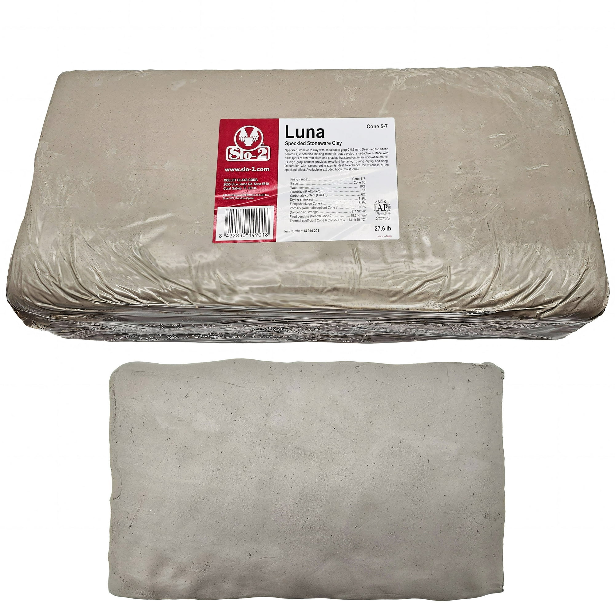 Click here for Sio-2 Luna Speckled Stoneware Ceramic Pottery Clay... prices