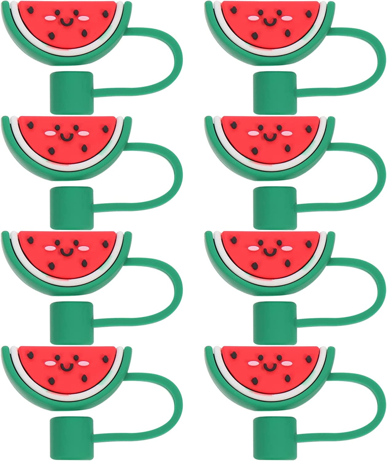 Metal Straw Silicone Straws 8Pcs Silicone Straw Tips Cover, Reusable ...