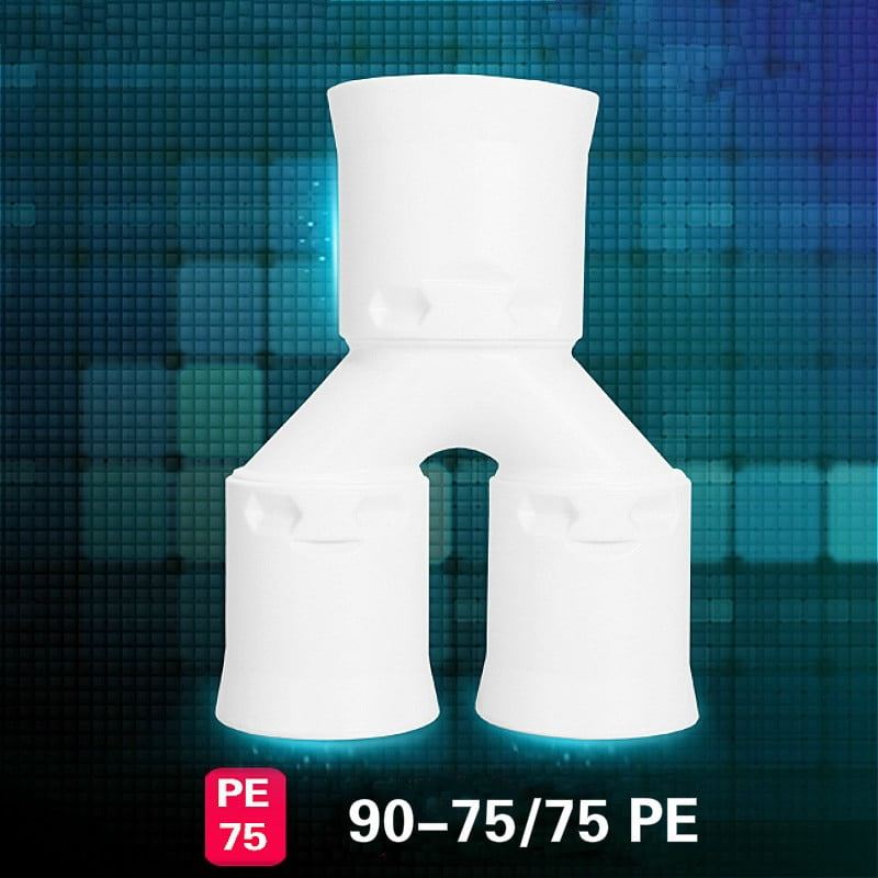 95-75-75 mm Air Duct Splitter Three-way Splitter Top Air Supply for PE ...