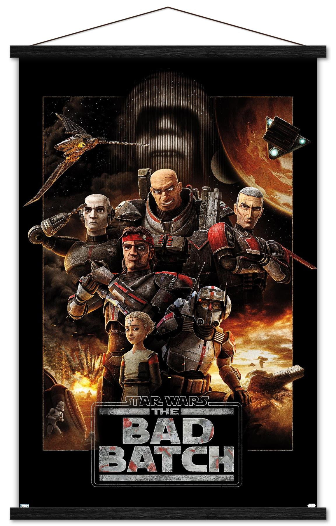 Star Wars: The Bad Batch - One Sheet Wall Poster with Wooden Magnetic ...
