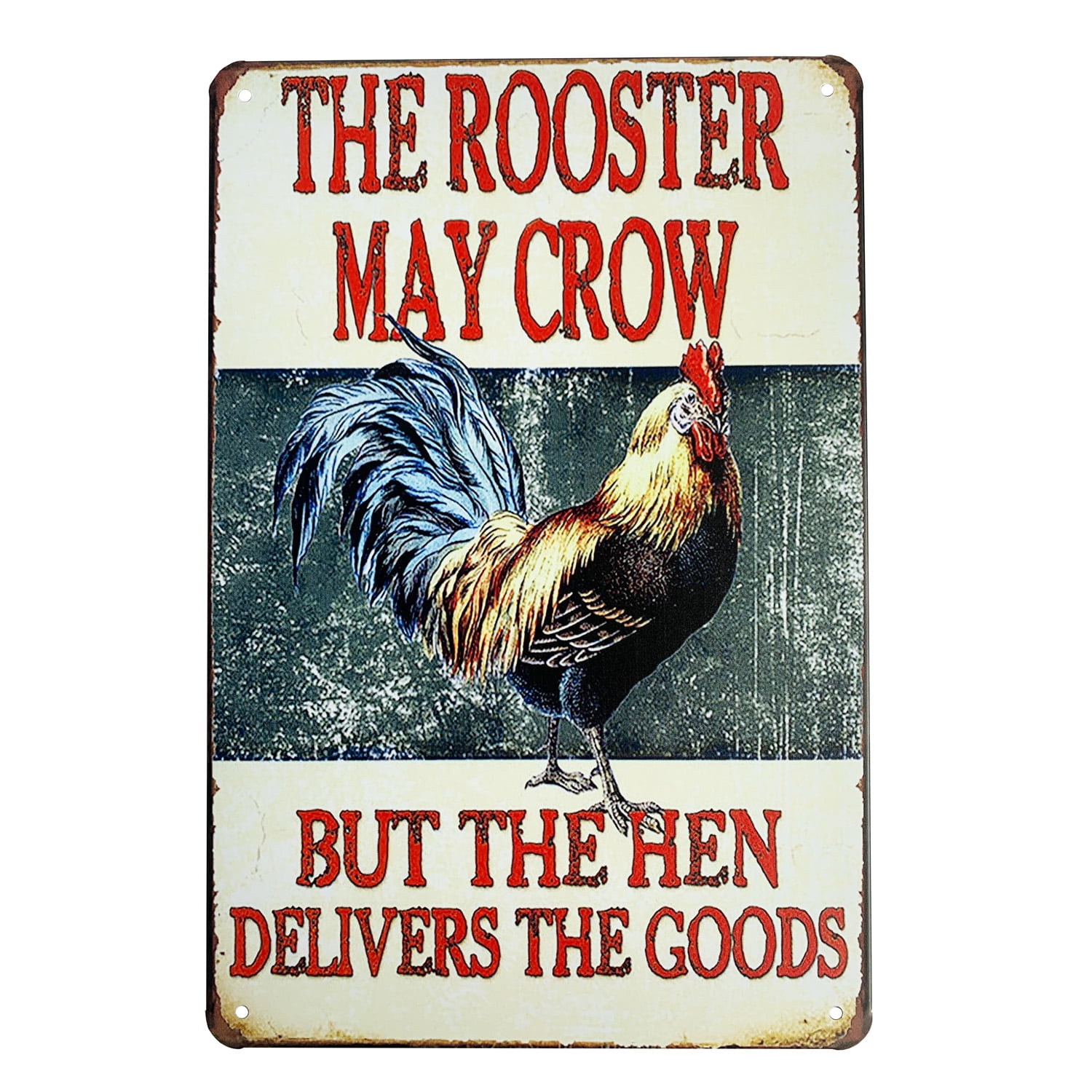 Home Rustic Metal Retro Tin Plaque Wall Decor Funny Retro Poster Tin ...