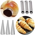 5/10Pcs Cream Horn Molds Stainless Steel Cone Tubular Shaped Mold ...