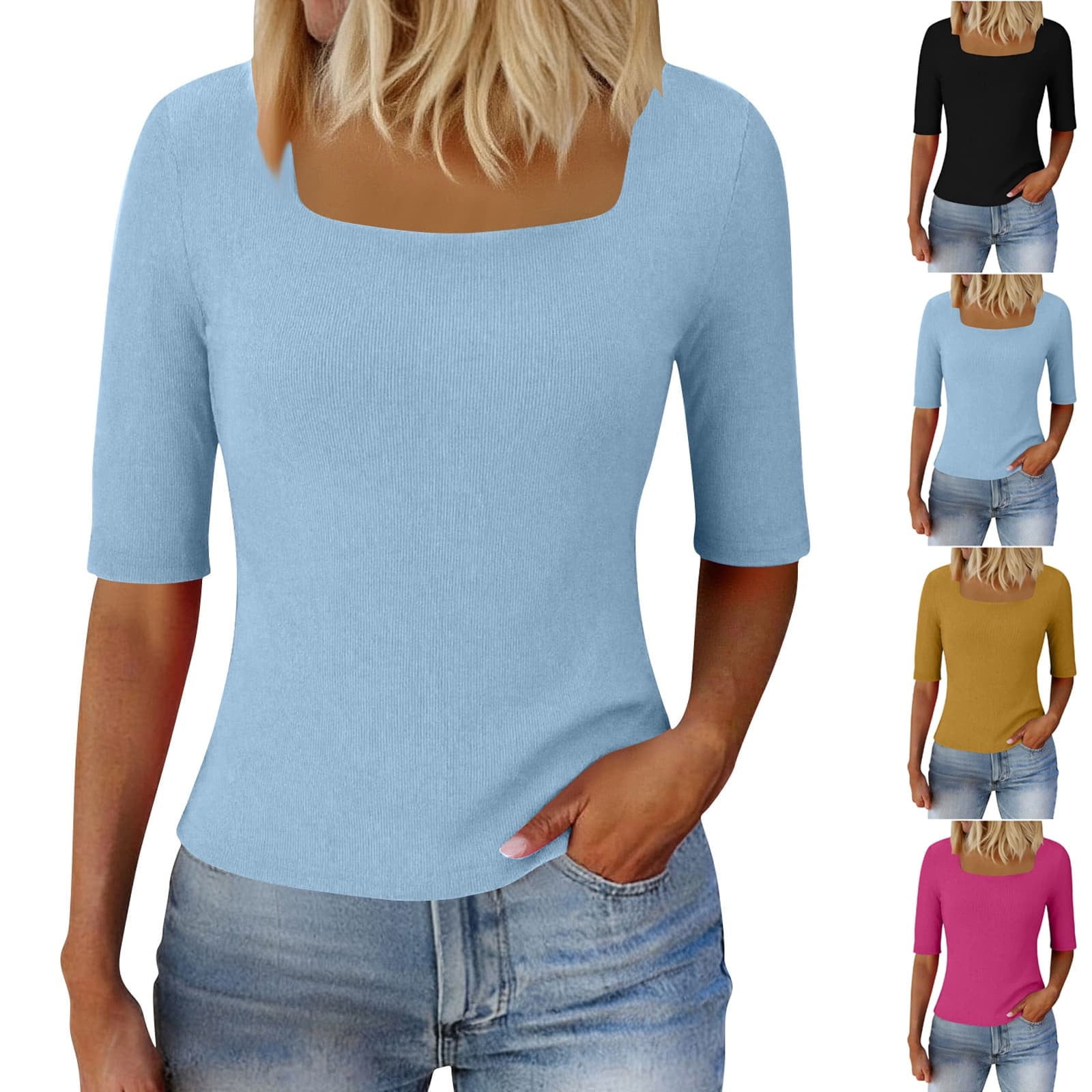 Click here for Jdqjbz Summer Womens Tops womens Tops Half Sleeves... prices