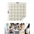 Cloth Napkins Set of 4 - 20x20 Inches, Farmhouse Grid, Washable ...