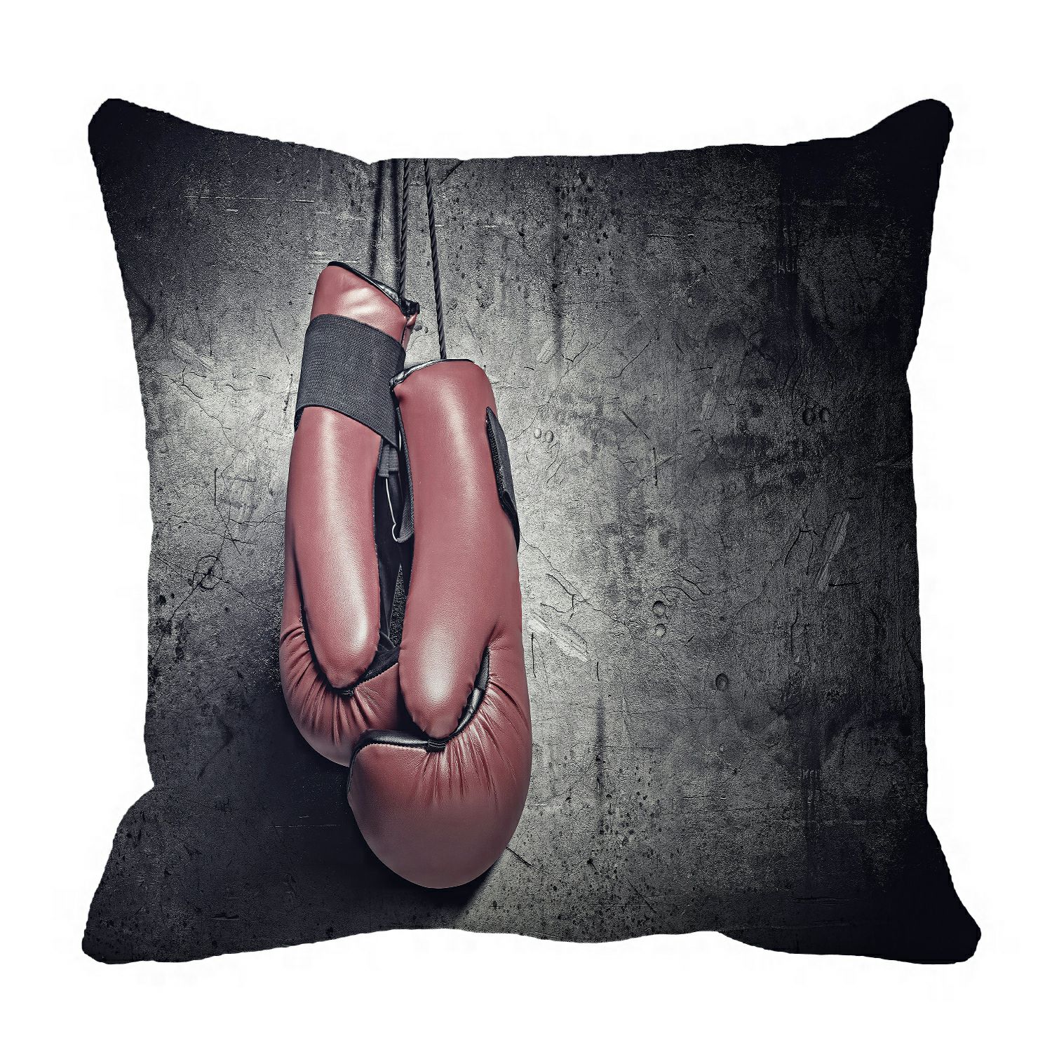 ABPHQTO Pair Of Red Boxing Gloves Hanging On Wall Pillow Case Pillow ...