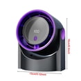 BSJJY Gray Table Fan, 100 Speeds, Wall-Mounted Desk Fan, Quiet, LED ...