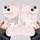 Cartoon Kuromi Hello kitty Purin Soft TPU Case For iPhone 15 14 13 12 ...