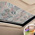 Boho Window Privacy Film, Ocean Shell Stained Glass Rainbow Film ...