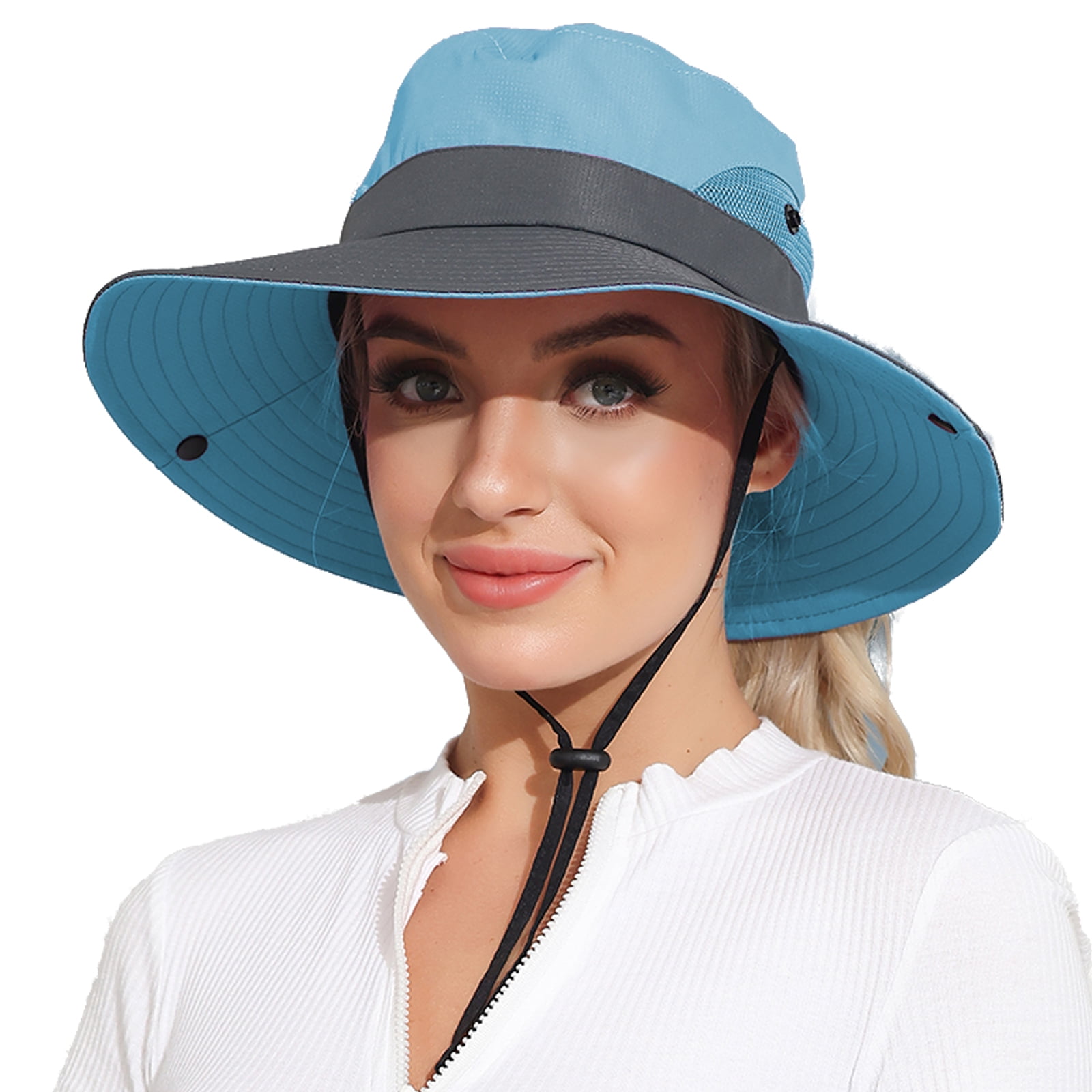 ROYAL MATRIX Women's Outdoor UV Protection Sun Hat Foldable Fishing ...