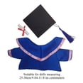 HKUKY Black Cap Doll Graduation Gown Set Stuffed Animal 10 12 Inch ...