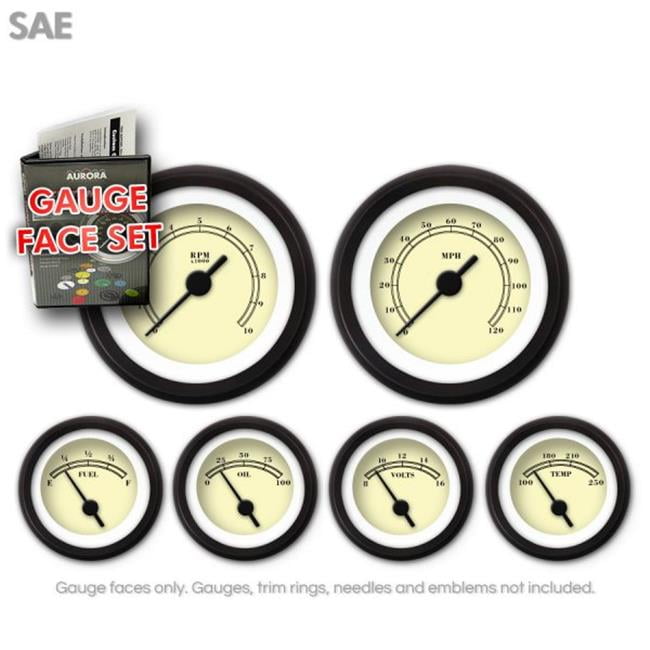 Aurora Instruments GARFE9 Gauge Face Set - SAE All American Classic ...