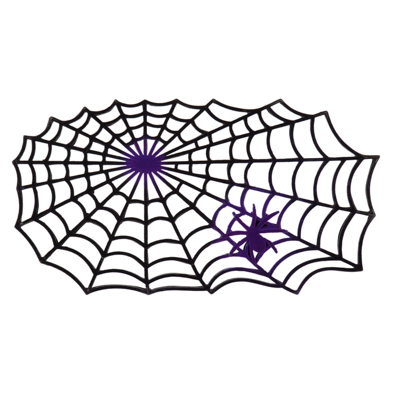 Spider Web Flocked Rubber Floor Mat - Walmart.com - Walmart.com