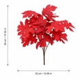 10PCS Artificial Maple Leaf Bush, Faux Autumn Maple Leaf Stem for Vase ...