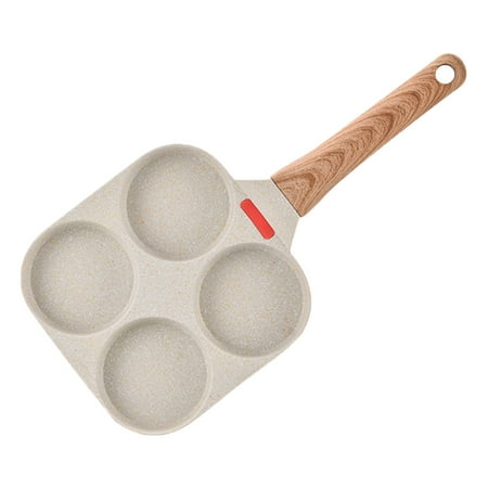 Aluminum 4 Hole Omelet Pan, Egg Steak Pan Breakfast Maker Cookware Egg ...