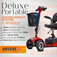 Deluxe Collapsible Electric Mobility Scooter, 300lbs Capacity, Blue - Walmart.com