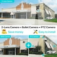 Outdoor Wireless Security IP Camera 4K 8MP HD Dual Lens External PTZ ...
