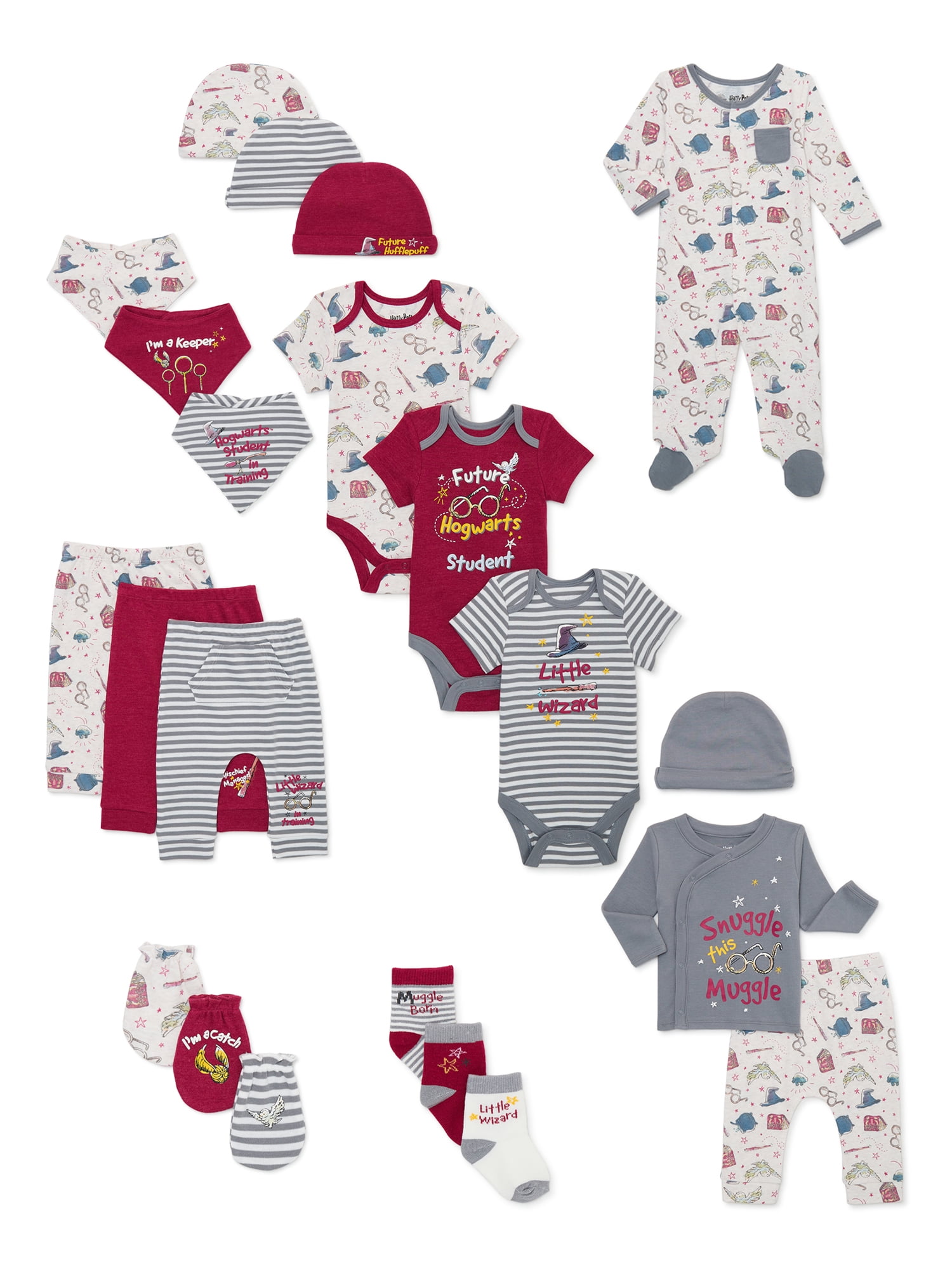 Harry Potter Unisex Baby Shower Gift Set, 22-Piece, Newborn-6/9M ...