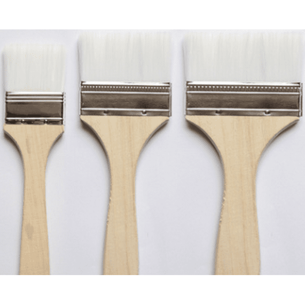 3 Piece Deck Stain Brush by Block Brush, Paint Brush Heavy Duty Professional Stain Brush,Double ...