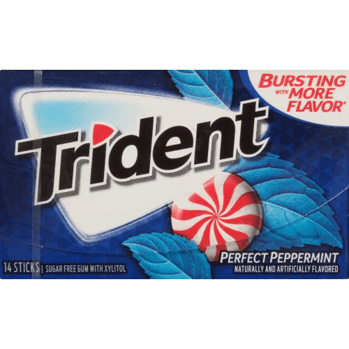 Trident Peppermint, 14 ct - Walmart.com