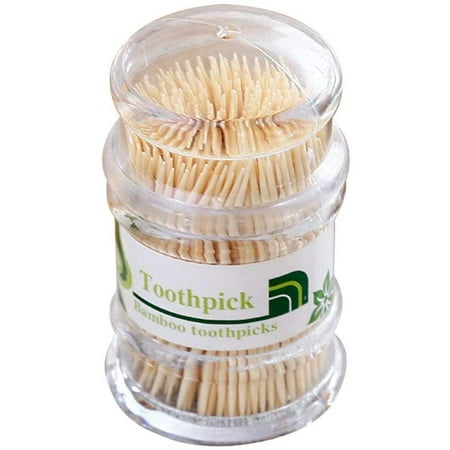 LLKK Wooden Toothpick,300 X5 Pack Party Wooden Cocktail Stick,Double ...