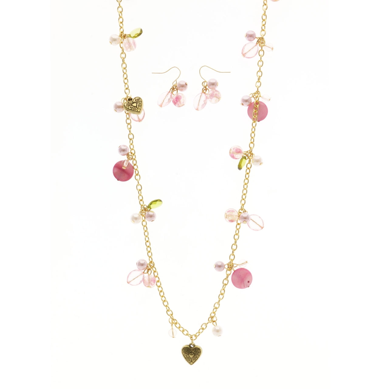 Erica Lyons Long-Necklace Gold-Tone/Pink - Walmart.com
