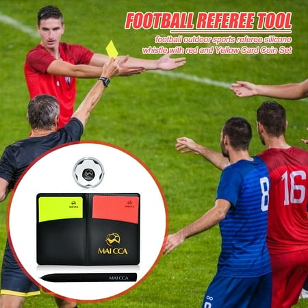 Peggybuy 1 Set Sport Football Soccer Referee Tool with Red Yellow Card ...