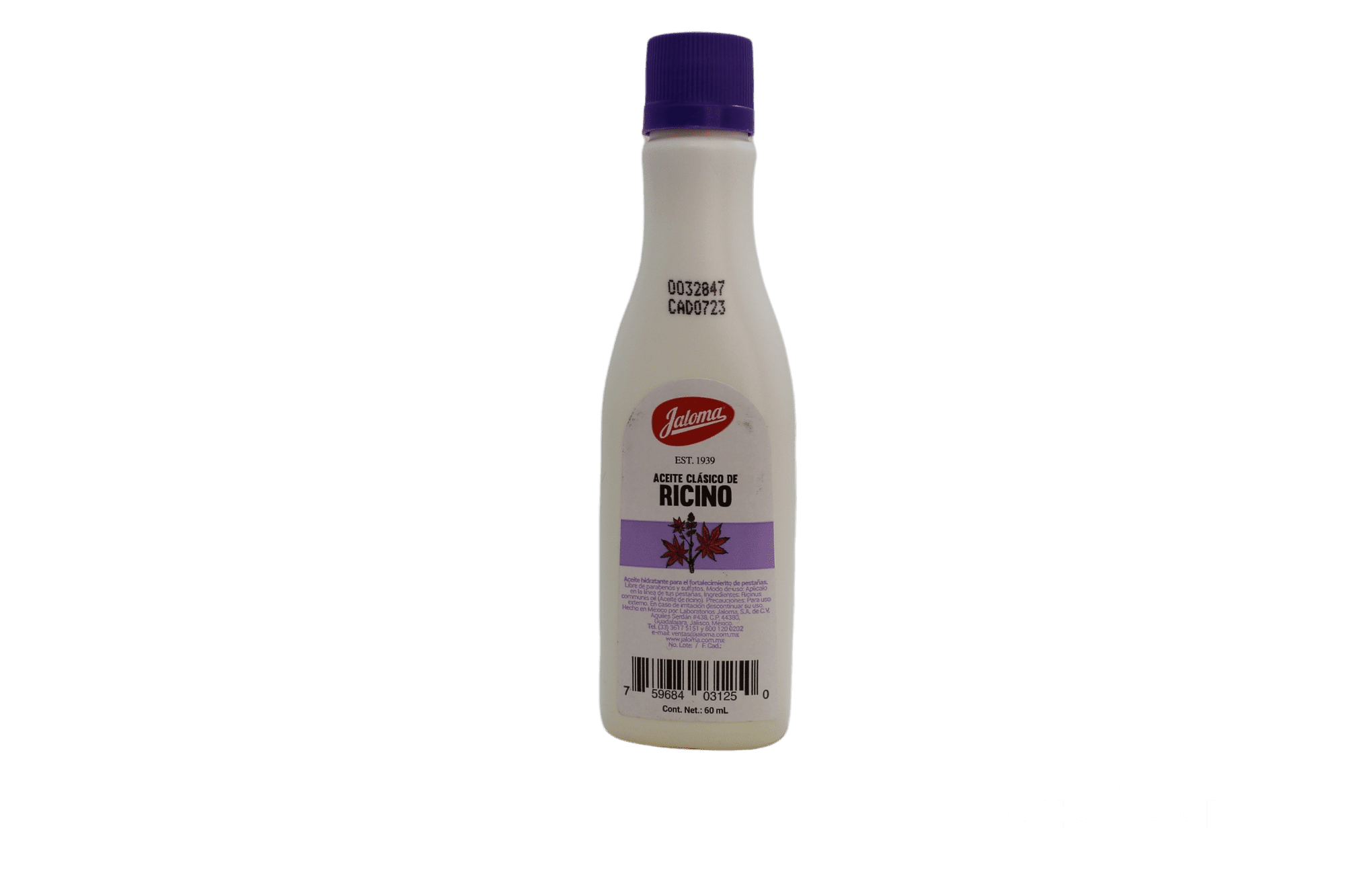 ACEITE CLÁSICO DE RICINO. Jaloma FRASCO 60 ML | Bodega Aurrera en línea