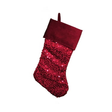 Holiday Time Red Snowflake Stocking - Walmart.com