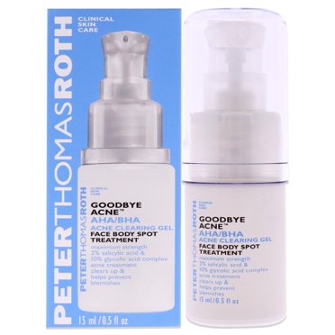 Peter Thomas Roth AHA/BHA Acne Clearing Gel, Antiaging Facial, 3.4 Oz ...