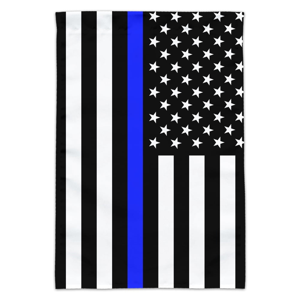 Thin Blue Line American Flag Garden Yard Flag - Walmart.com