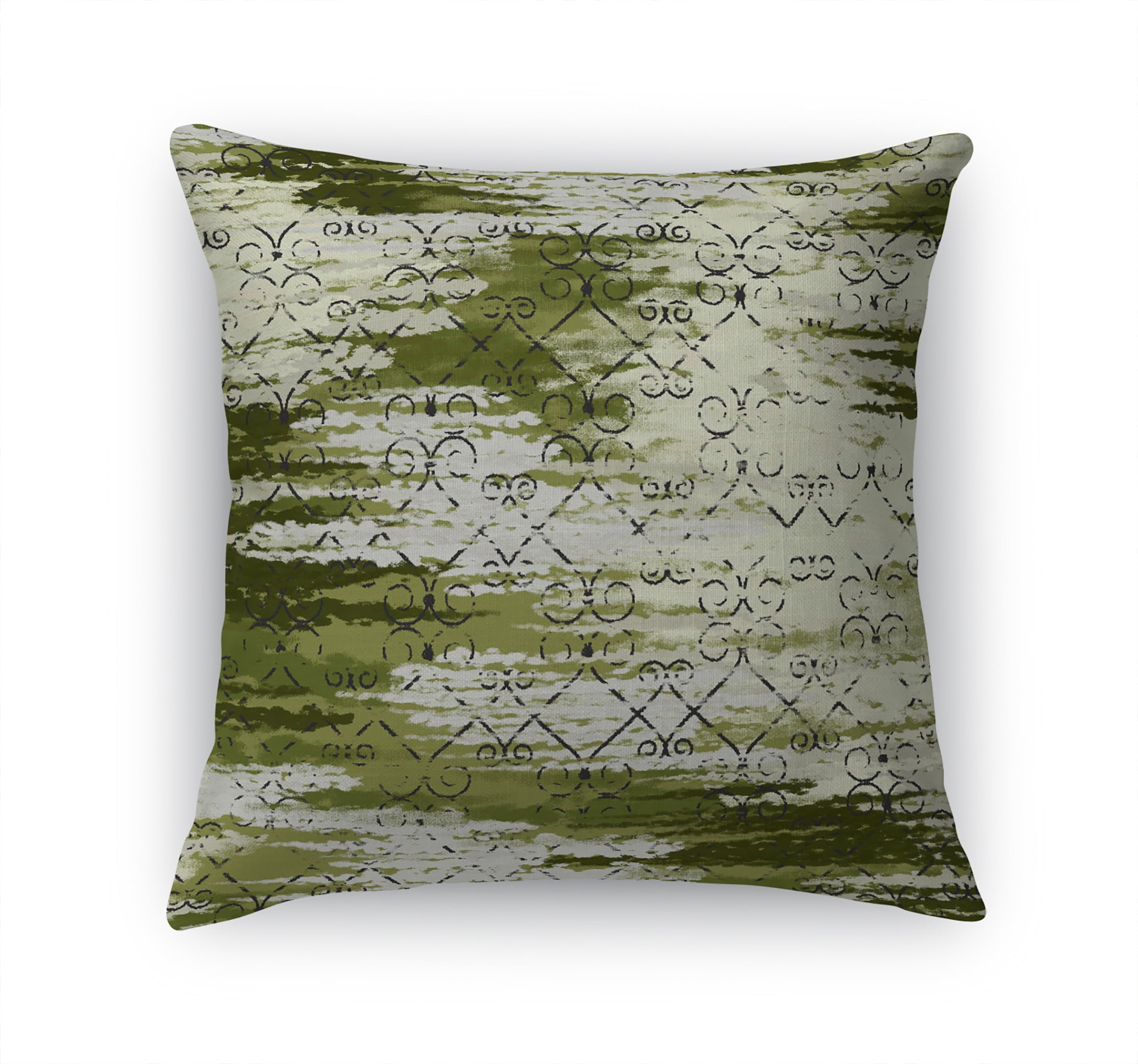 DISTRESSED WROUGHT IRON GREEN Accent Pillow By Kavka Designs - Walmart.com