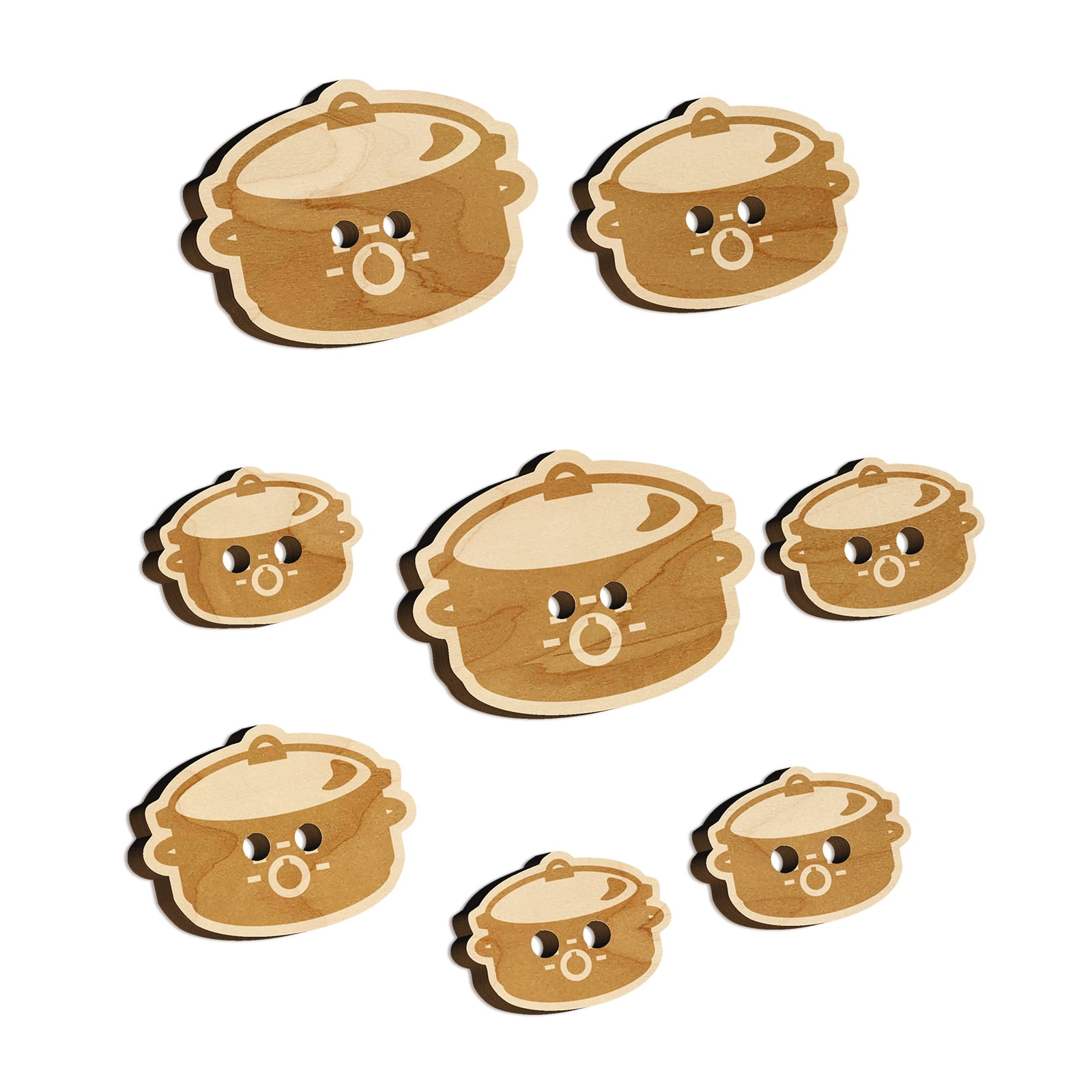 Crock Pot Slow Cooker Wood Buttons for Crochet Knitting Sewing DIY ...