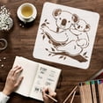 1pc Large Plastic Reusable Drawing Painting Stencils Templates for ...