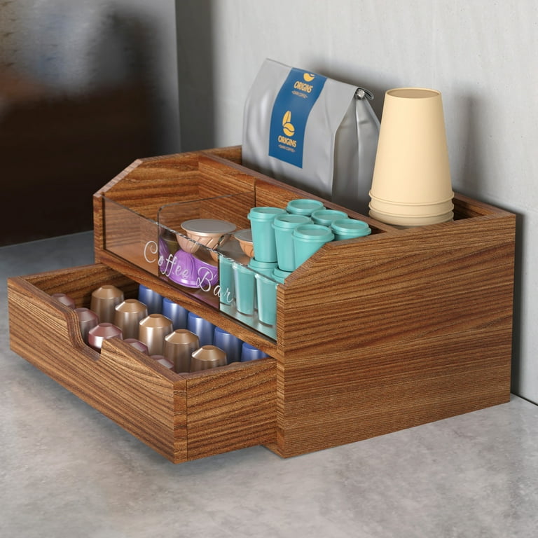 Coffee Organizer For Coffee House And Coffee Shop. Medium Wooden ...