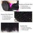 Brazilian Curly Hair Bundles, 3 Bundles Kinky Curly Human Hair Bundles ...