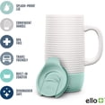 Jane 18Oz Ceramic Travel Mug with Handle, Splash-Resistant Slider Lid ...