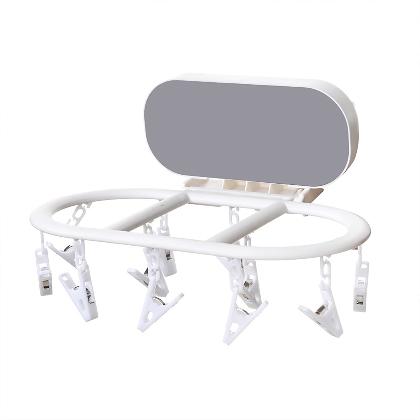 kiskick Multifunctional Clothes Hanger: Wall Mounted Folding Sock Rack ...