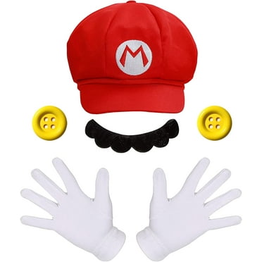 The Super Mario Video Game Raccoon Red Cosplay hat with ears - Walmart.com
