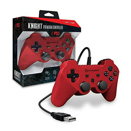 hyperkin "knight" premium controller for ps3/ pc/ mac (red) | Walmart ...