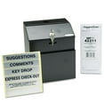 Safco Black Locking Suggestion Box in Black - Walmart.com