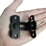 KAFENDA 90 Degree Sliding Door Lock, Black Stainless Steel, Durable ...