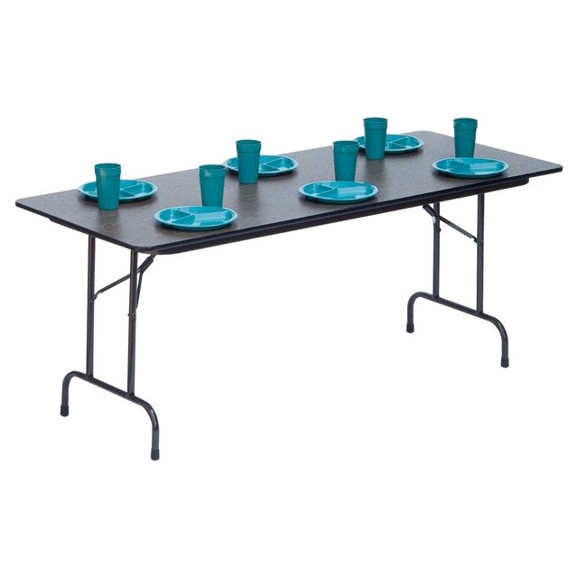 Solid Plywood Core Folding Table (18 in. x 96 in./Med Oak) - Walmart.com