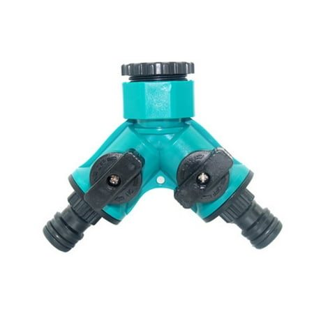 2 Way Y Shape Hose Splitter Adapter Irrigation Connector Garden Hose ...