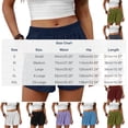 Casual Shorts For Women Pull On Drawstring Button Front Pocketed Market ...