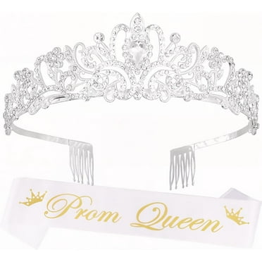 Elegant Rhinestone Crown Tiara with Combs for Girls, Women - Suitable ...