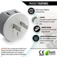 OREI Universal Power Adapter for India, Nepal, Maldives & Other ...