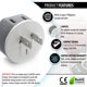 OREI India, Nepal, Maldives Travel Plug Adapter - 2 USA Inputs - 3 Pack ...