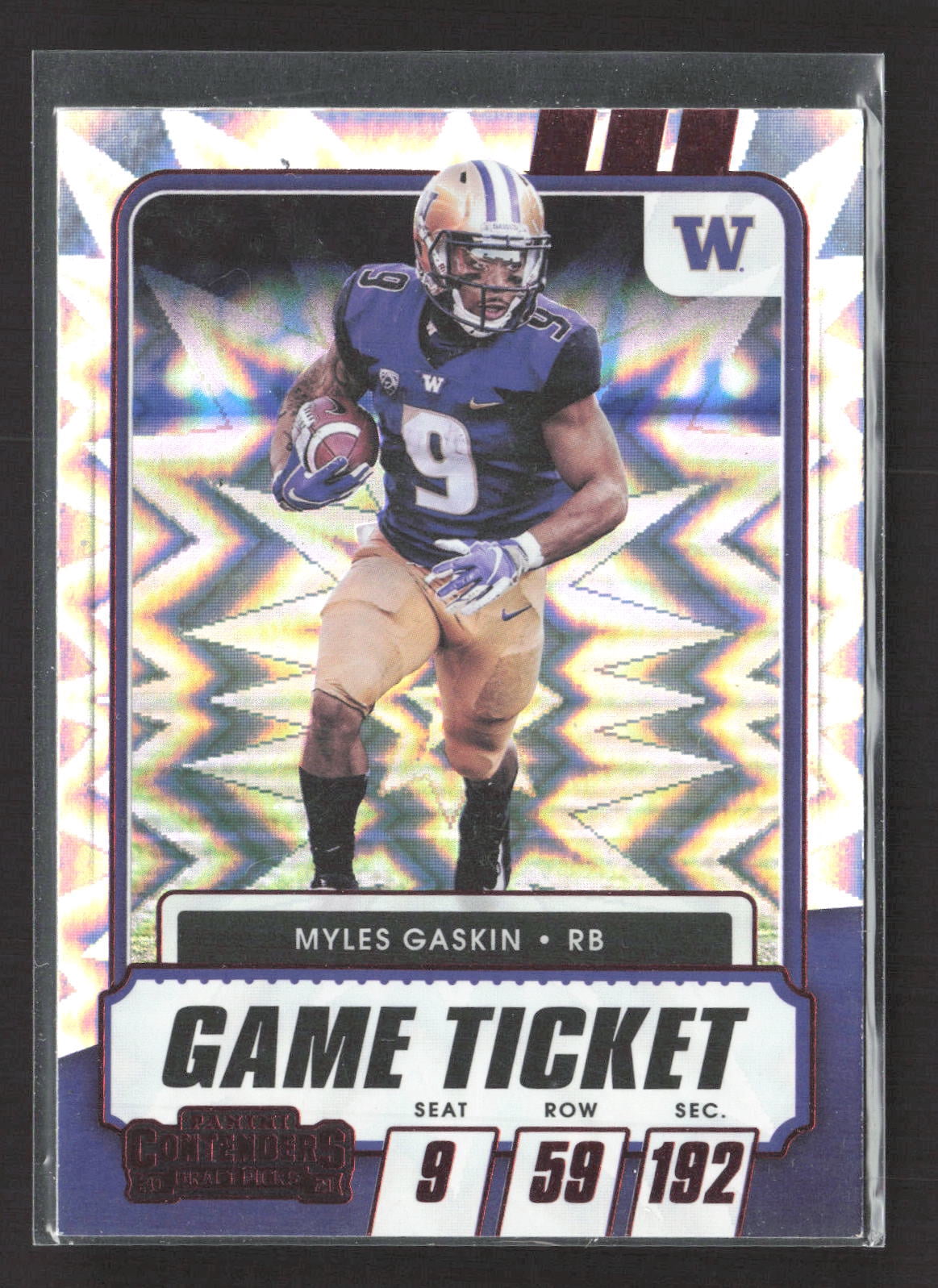 2021 Panini Contenders Draft Picks Game Ticket Myles Gaskin #61 Cracked ...
